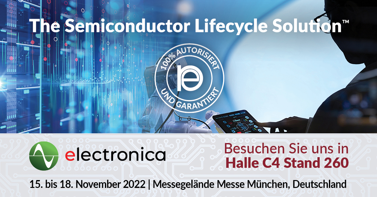 Besuchen Sie Rochester Electronics bei der Electronica 2022 15. bis 18. November 2022